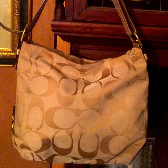 Coach | Bags | Authentic Coach Signature Series Fabric Handbag | Poshmark